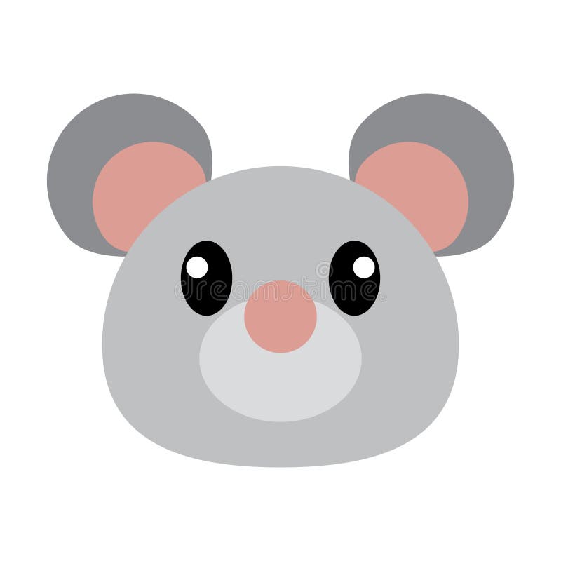 Cartoon mouse face stock vector. Illustration of head - 86209563
