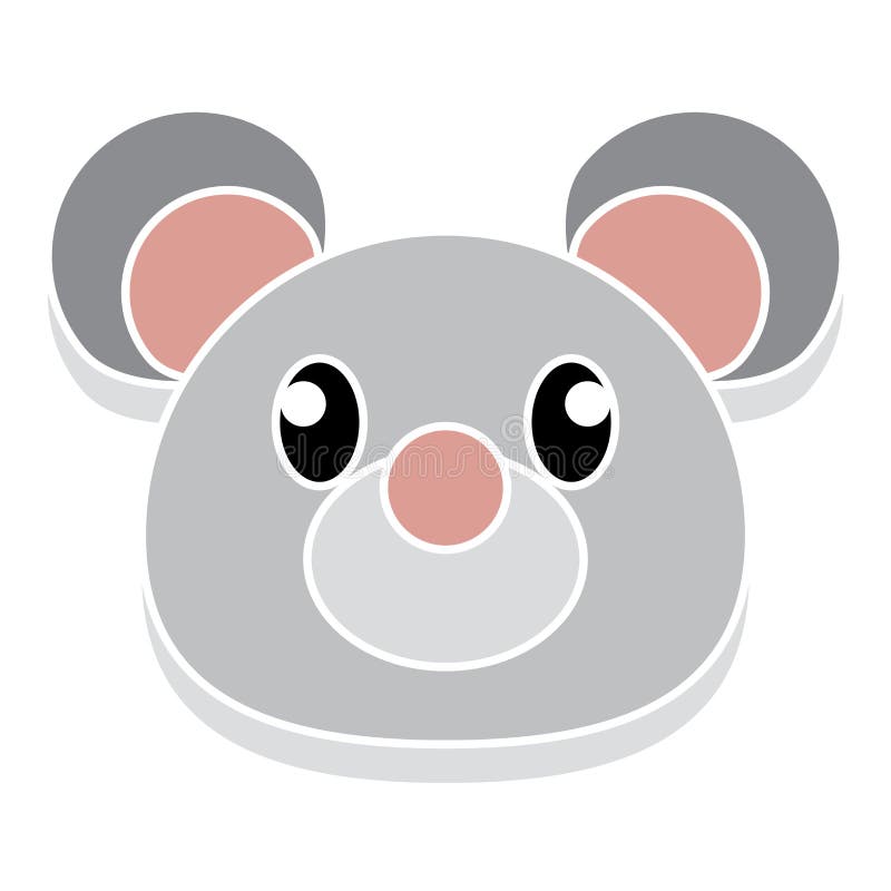 Mouse head cartoon stock vector. Illustration of icon - 193508991