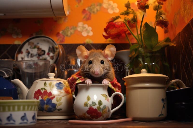 Mouse Hiding Behind Table Cartoon Stock Photos - Free & Royalty-Free ...