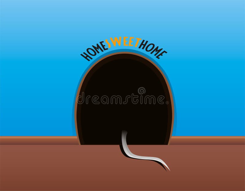 Mouse hole stock vector. Illustration of hole, floor, mice - 1138642