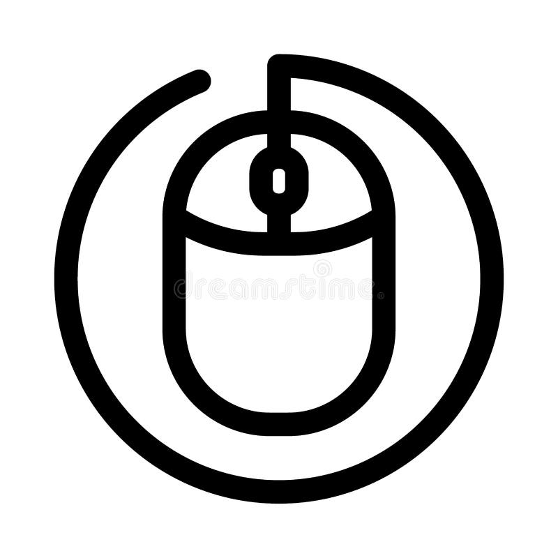 Computer Mouse Black White Stock Illustrations – 24,535 Computer Mouse ...