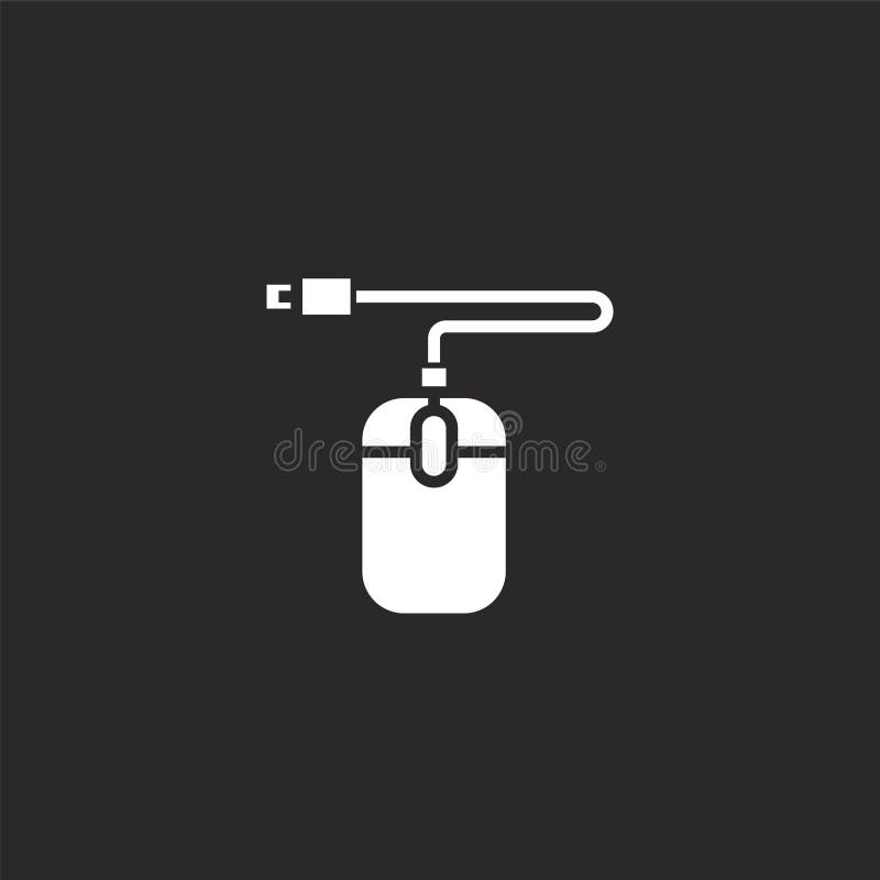 Mouse Icon. Filled Mouse Icon for Website Design and Mobile, App ...