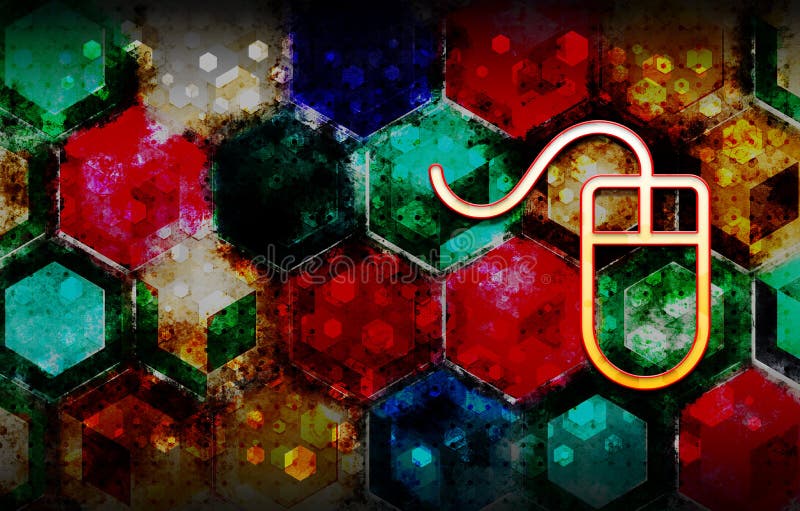 Mouse Icon Abstract 3d Colorful Hexagon Isometric Design Illustration ... Mouse Icon Abstract 3d Colorful Hexagon Isometric Design Illustration ...