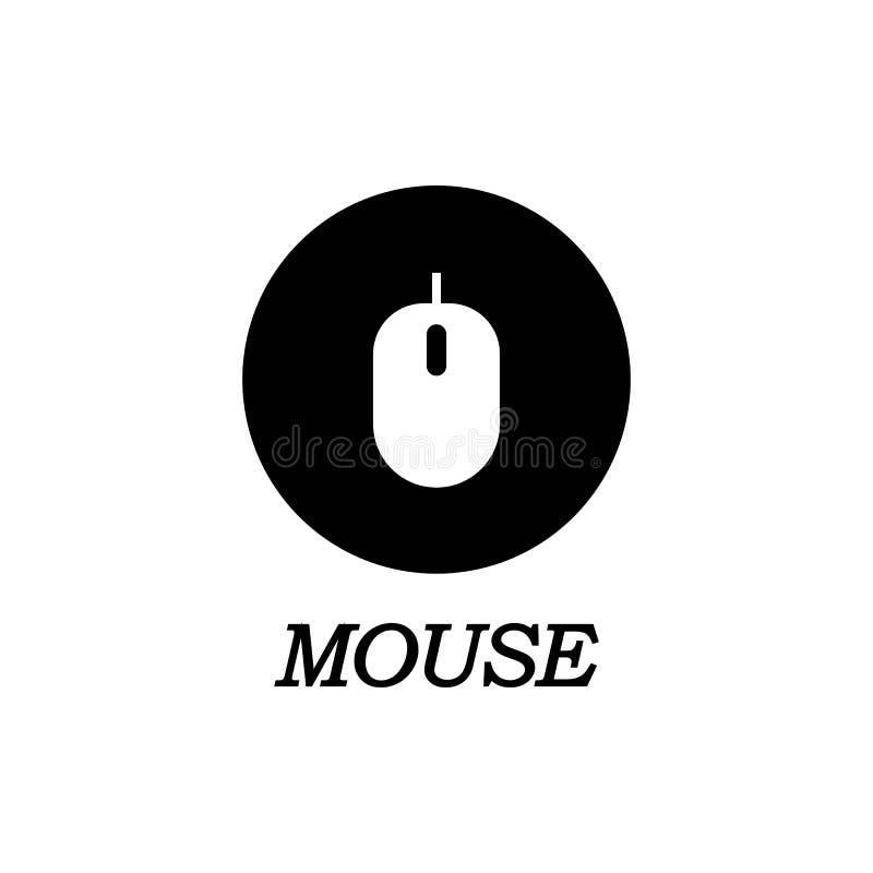 Mouse Icon Logo Vector Design Stock Vector - Illustration of button ...
