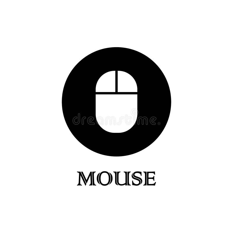 Mouse Icon Logo Vector Design Stock Vector - Illustration of background ...