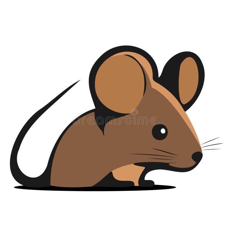 Thin and Fat Mice Cartoon Vector Illustration Stock Vector ...