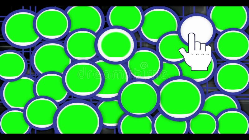Mouse Icon Selecting Various Chroma Keys from Bubble Collage Stock ...