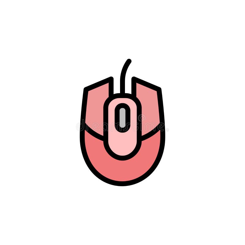 Mouse Icon. Simple Color with Outline Vector Elements of Video Game ...