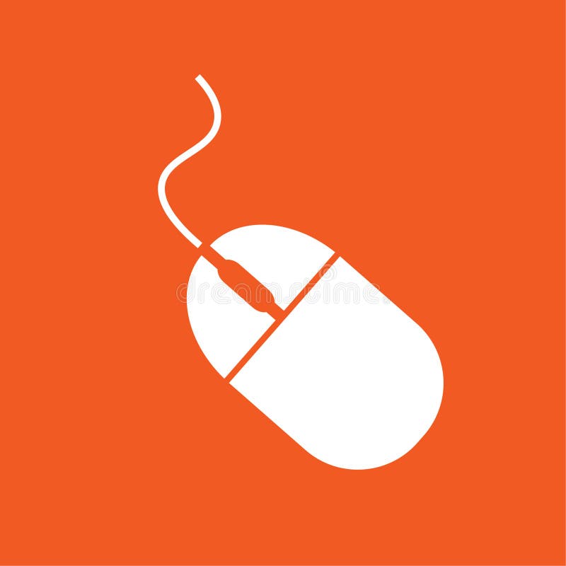 Mouse Icon Simple Vector Illustration Stock Vector - Illustration of ...
