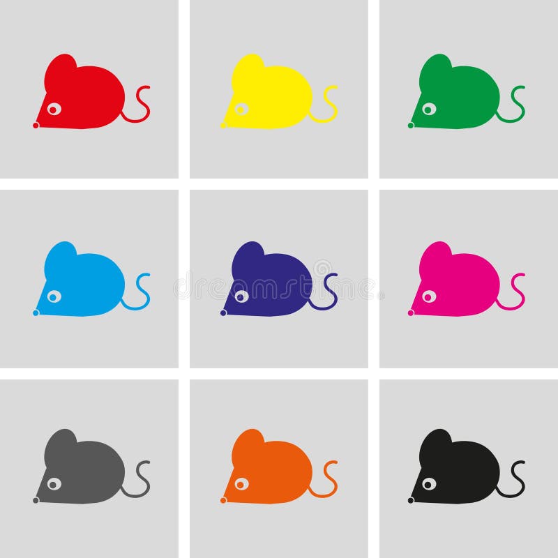 Mouse Icon Stock Vector Illustration Flat Design Stock Vector ...