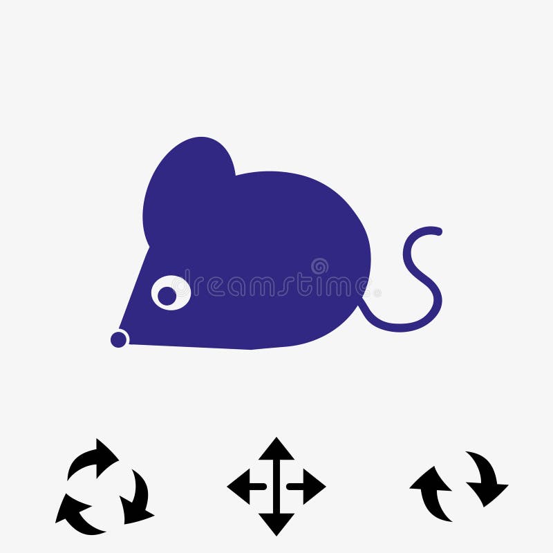 Mouse Icon Stock Vector Illustration Flat Design Stock Vector ...
