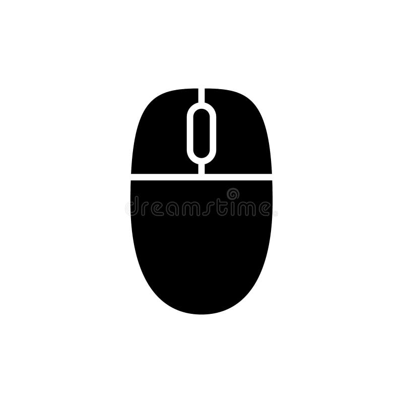 Web Mouse Icon Vector Illustration Template. Simple Style and Isolated ...