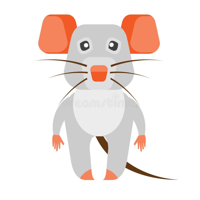 Worried mouse stock vector. Illustration of worried, looking - 40246998