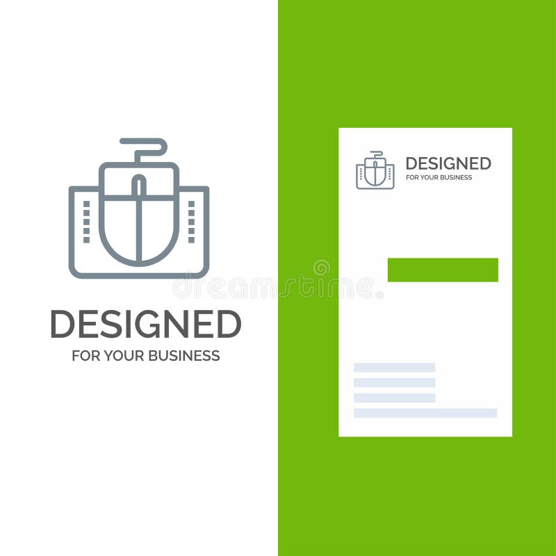 Mouse, Interface, Mouse Interface, Computer Grey Logo Design and ...