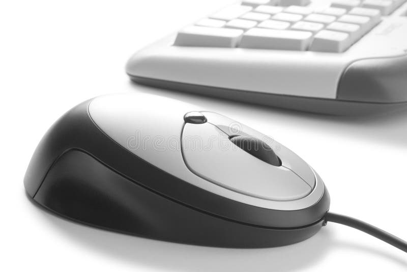 Computer Mouse Close Up and Keyboard Stock Photo - Image of keyboard ...