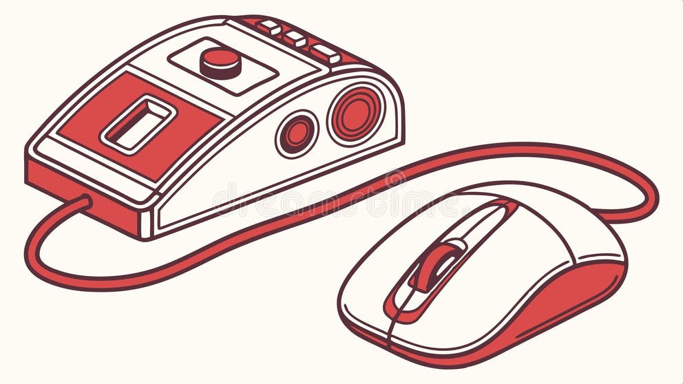 Mouse and Keyboard, Computer Peripherals and Input Devices Vector ...