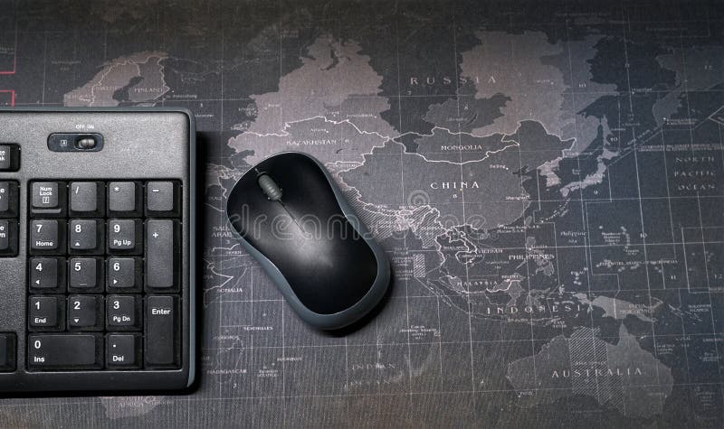 Wireless Mouse and Keyboard Stock Image - Image of pointer, technology ...