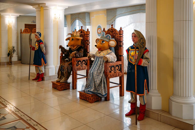 Mouse King and Queen. Traditional Performance Show in Myshkin, Russia ...