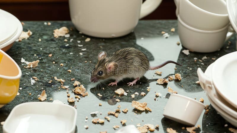 Mouse Kitchen Counter Mess Food Pest Stock Photos - Free & Royalty-Free ...
