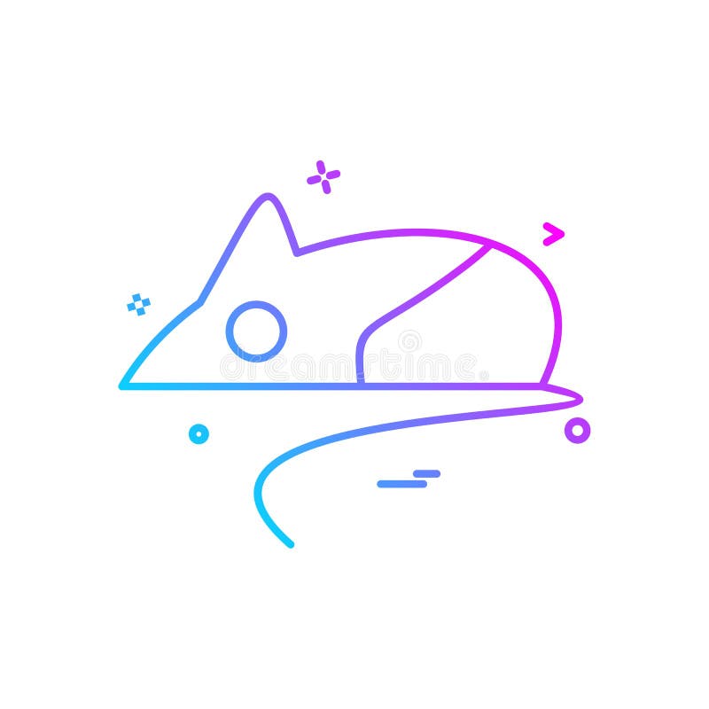 Mouse Lab Icon Vector Design Stock Vector - Illustration of graphic ...