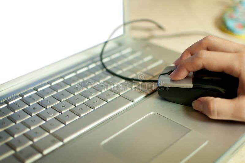 Mouse and Laptop stock photo. Image of education, modern - 16316070