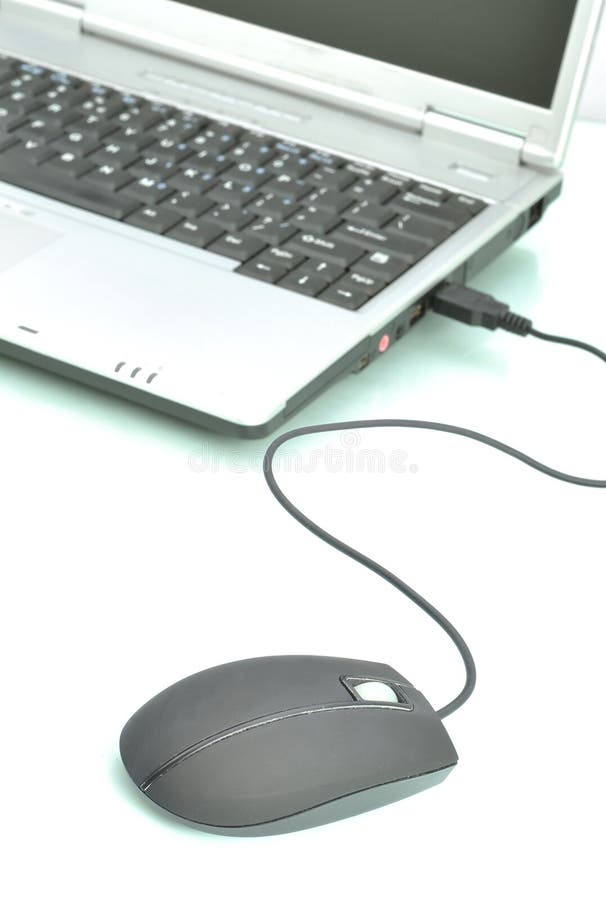Mouse and Laptop stock image. Image of machine, monitor - 9088649