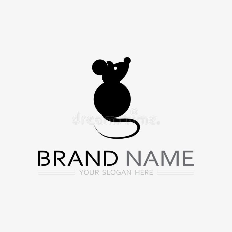 Mouse Logo and Animal Vector Design Illustration Stock Illustration ...
