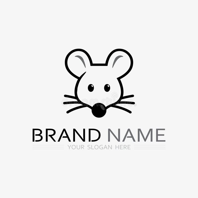 Mouse Logo and Animal Vector Design Illustration Stock Illustration - Illustration of vector ...