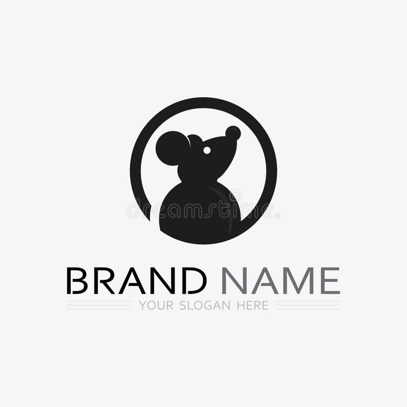 Mouse Logo and Animal Vector Design Illustration Stock Illustration ...