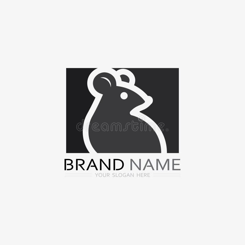 Mouse Logo and Animal Vector Design Illustration Stock Illustration ...