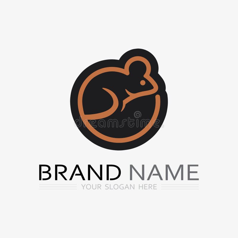 Mouse Logo and Animal Vector Design Illustration Stock Illustration ...