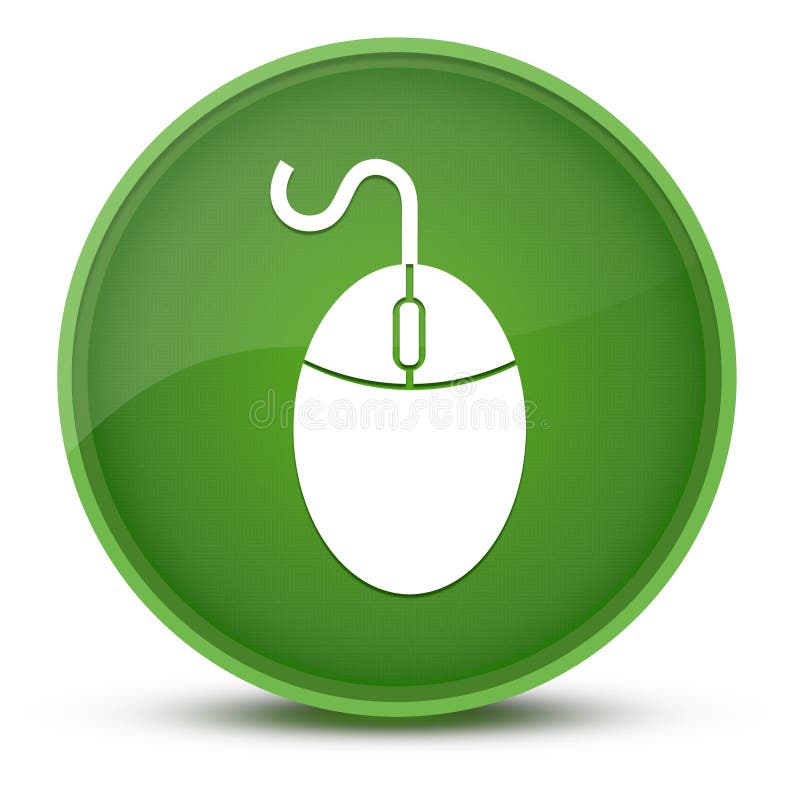 Mouse Luxurious Glossy Green Round Button Abstract Stock Illustration ...