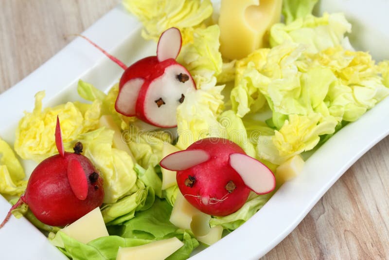 Mouse made from radish stock photo. Image of lunch, concept - 71973686