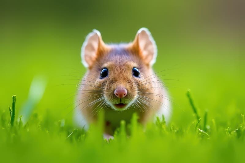 Mouse in the Meadow stock illustration. Illustration of mouse - 377437215
