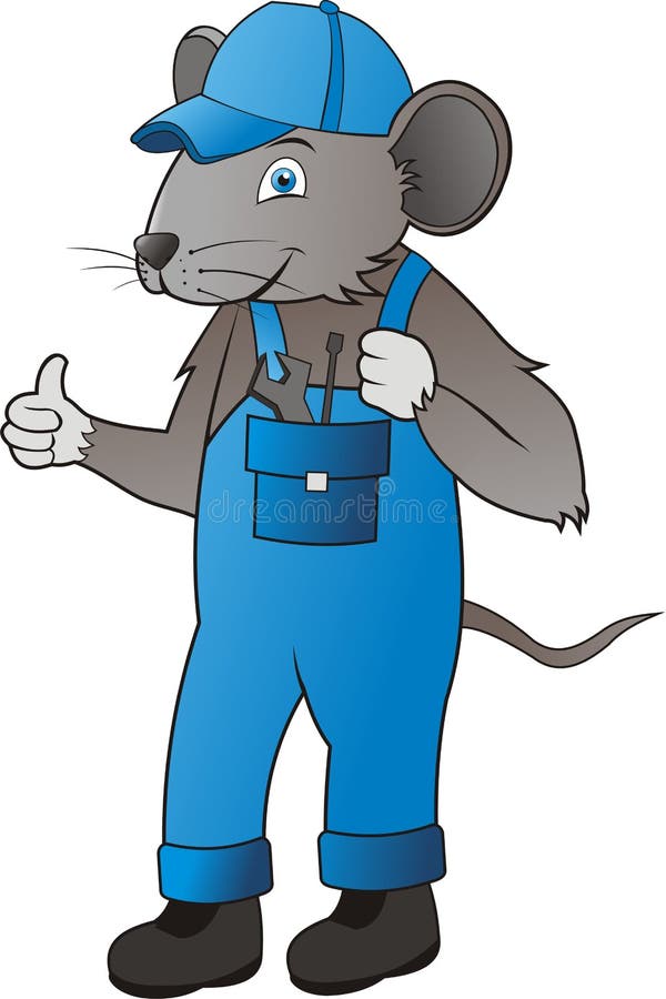 MOUSE MECHANIC stock vector. Illustration of rodent, tools - 57205987