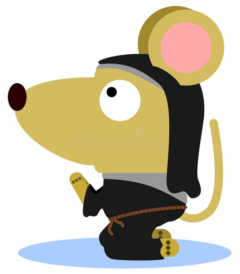 Mouse monk stock illustration. Illustration of mouse - 36866576