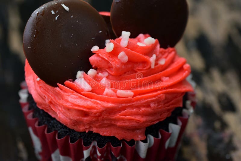 Mouse muffin stock image. Image of mouse, chocolate, minnie - 96688073