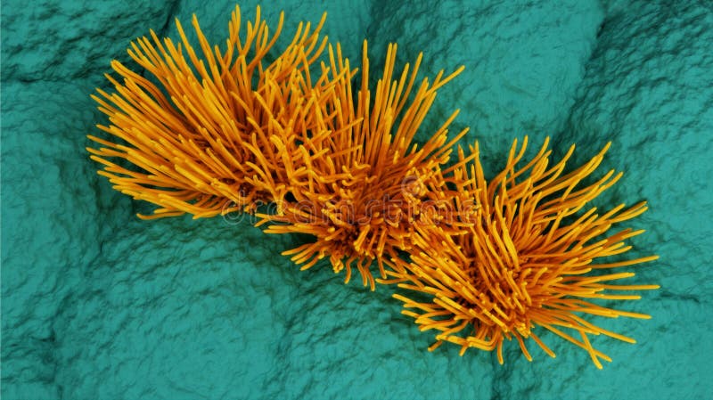 Mouse multiciliated cells stock illustration. Illustration of cell ...