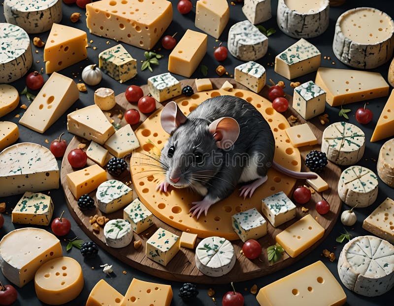 Mouse in Paradise, a Picture of a Mouse Surrounded by Lots of Different ...