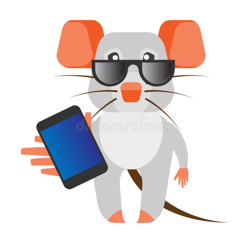 Worried mouse stock vector. Illustration of worried, looking - 40246998