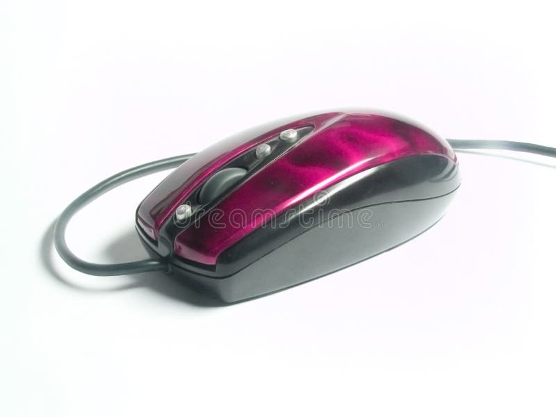 Mouse.Pink stock image. Image of cable, clique, home, instrument - 3878647
