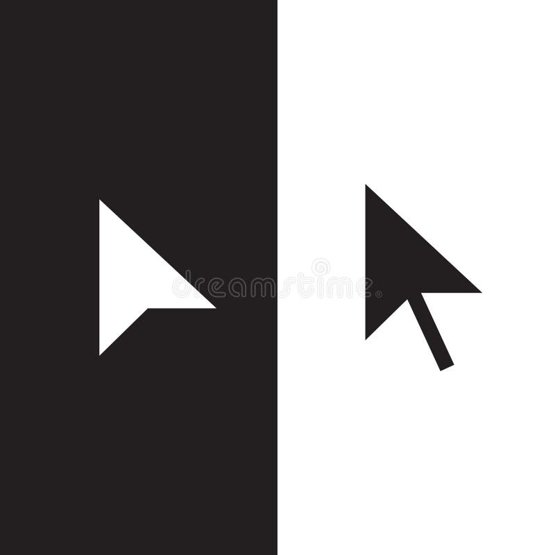 Mouse Pointer or Mouse Cursor with Two Different Design Stock Vector ...