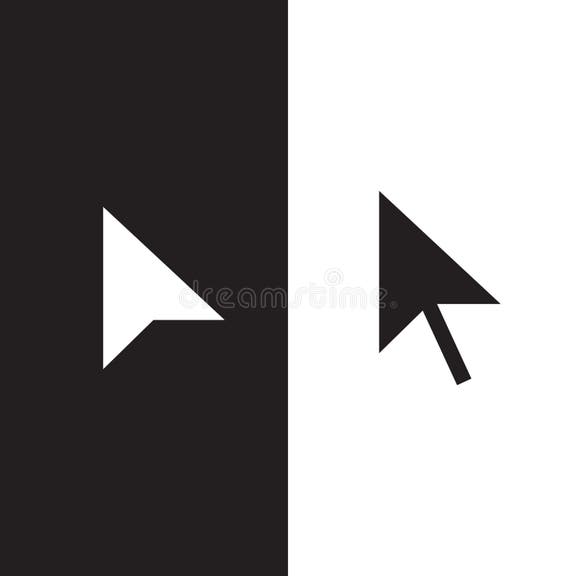 Mouse Pointer or Mouse Cursor with Two Different Design Stock Vector ...