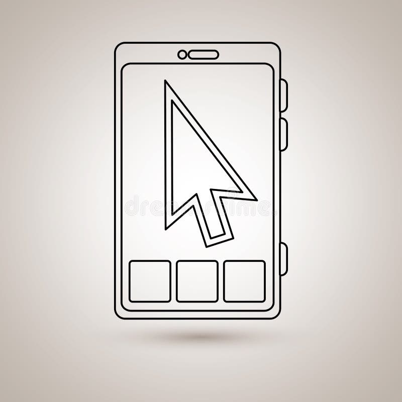 Mouse pointer design stock illustration. Illustration of design - 70973223