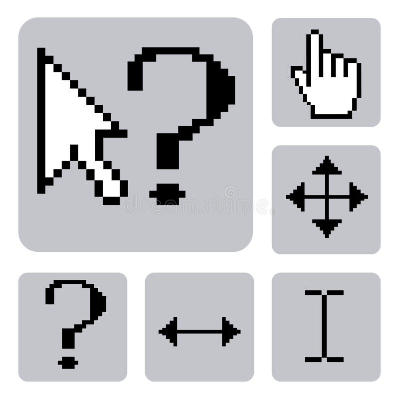 Mouse pointer design stock illustration. Illustration of choice - 70973286