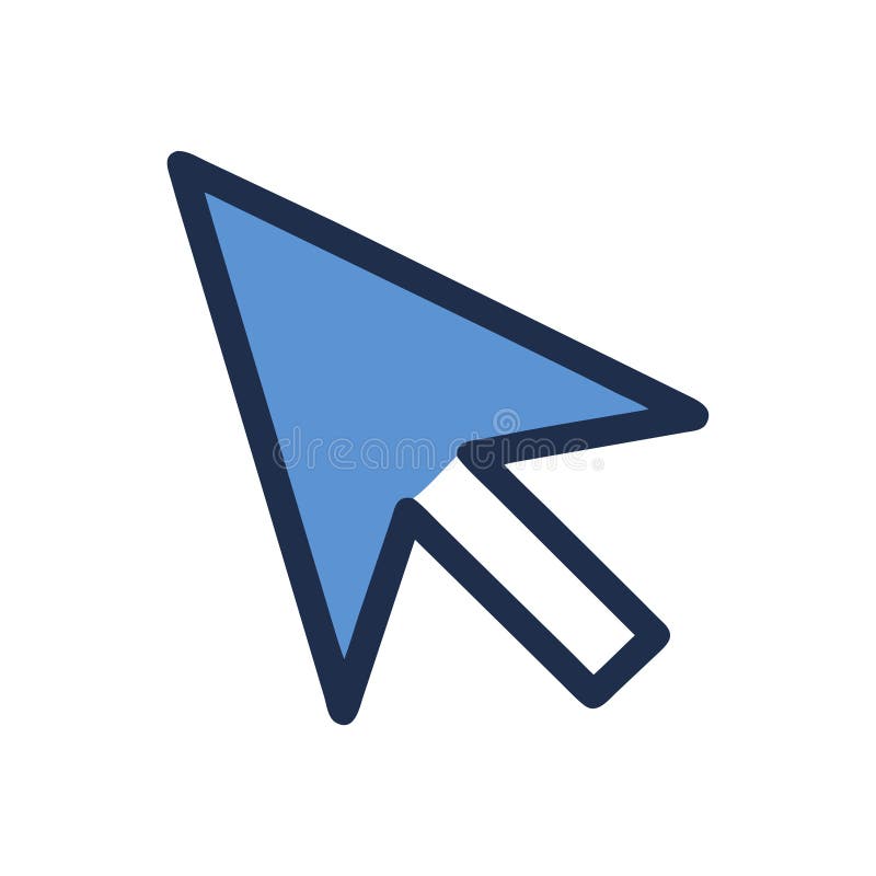 Mouse Pointer Icon for Digital Navigation Stock Vector - Illustration ...