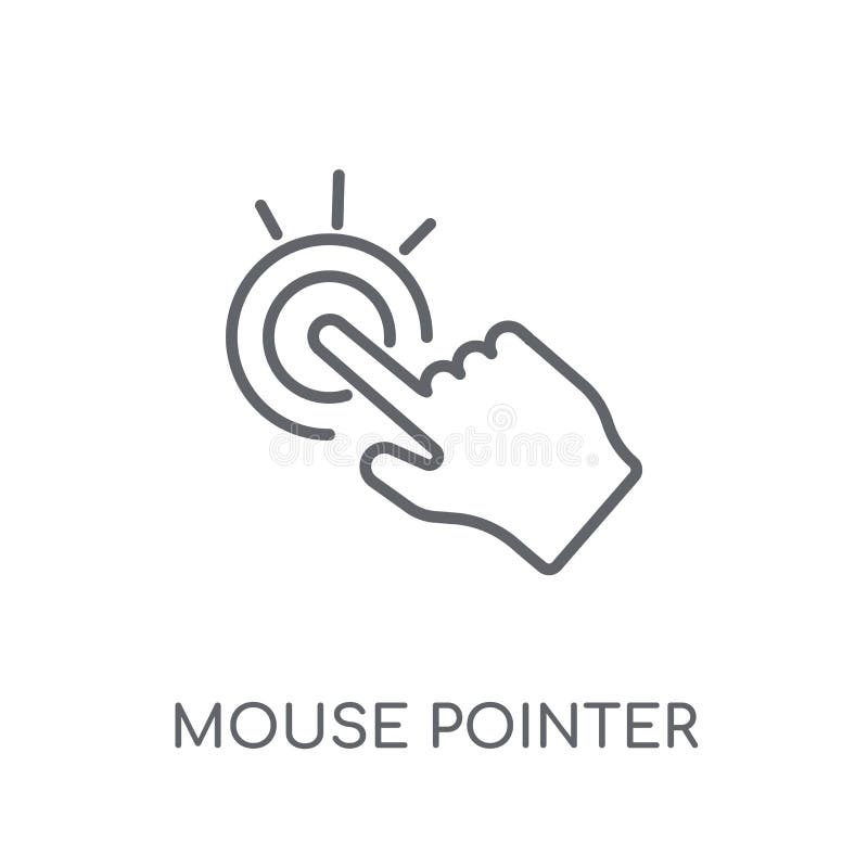 Mouse Pointer Icon. Trendy Mouse Pointer Logo Concept on White B Stock ... Mouse Pointer Icon. Trendy Mouse Pointer Logo Concept on White B Stock ...