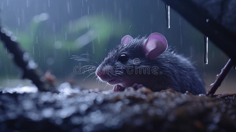 Mouse in the Rain: Realistic Hyper-detailed Rendering with Dramatic ...
