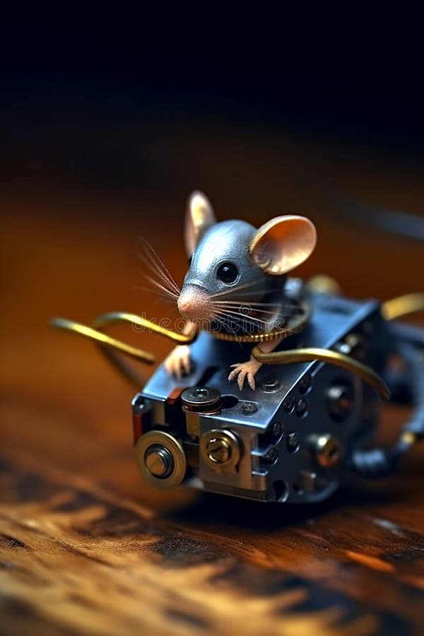 Mouse Robot. Artificial Mouse.the Concept of the Future. Stock ...
