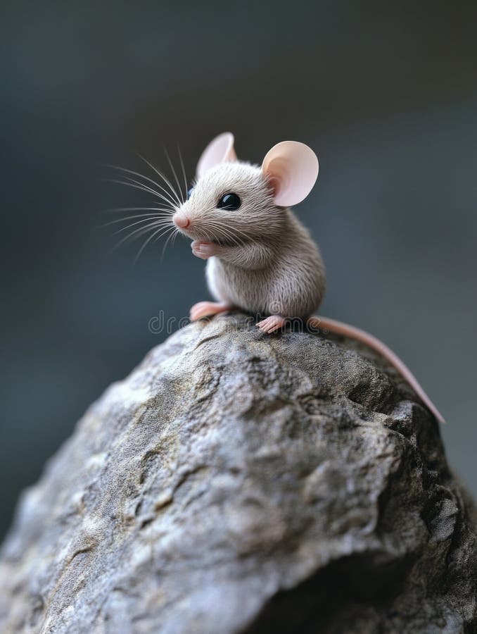 Mouse on Rock stock photo. Image of mammal, fauna, scene - 376280410